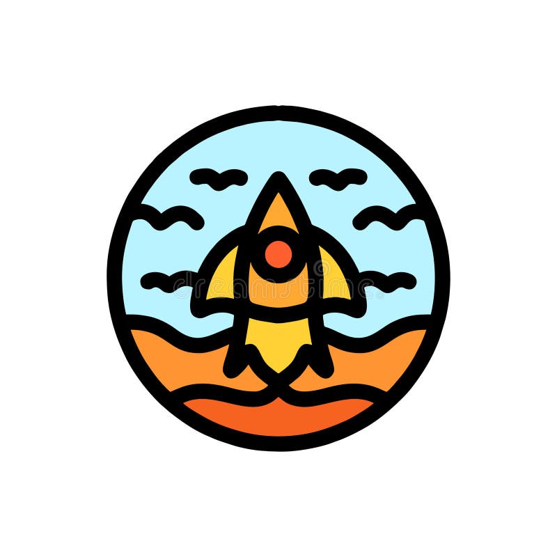 Colorful Rocket Logo Vector Design Illustration Emblem Stock Vector ...