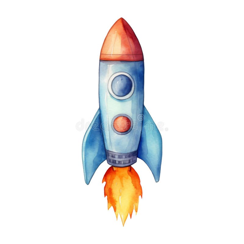 Colorful Rockets Standing Tall Stock Image - Illustration of flight ...