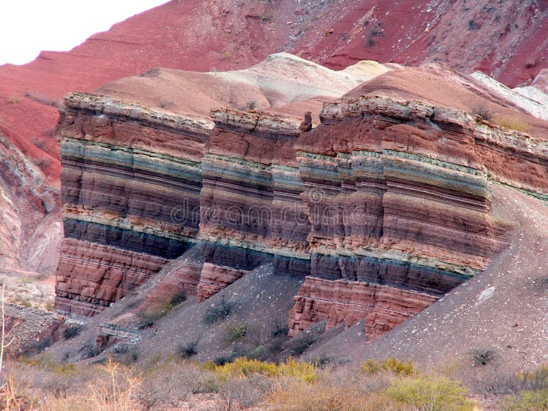 Colorful rocks stock image. Image of sand, cafayate, mountain - 10375053