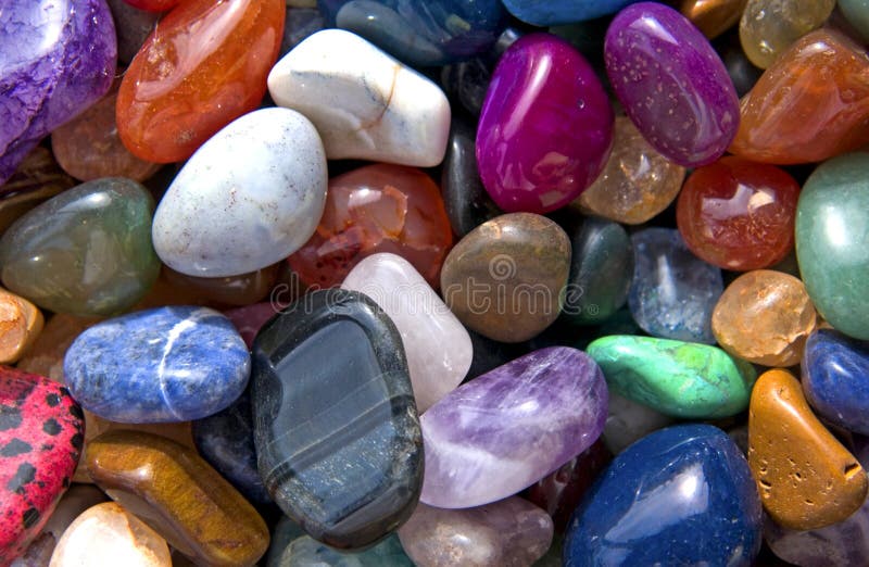 Pile of Colorful Smooth Rocks Stock Image - Image of outdoor ...