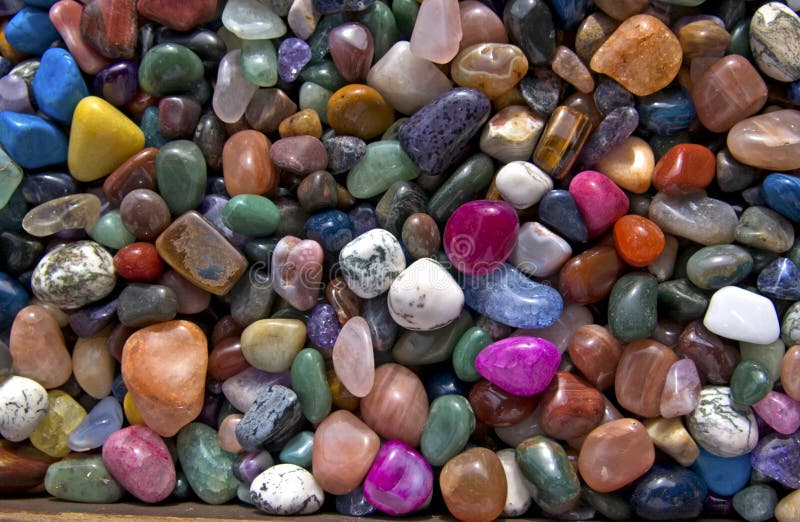 Pile of Colorful Smooth Rocks Stock Image - Image of outdoor ...