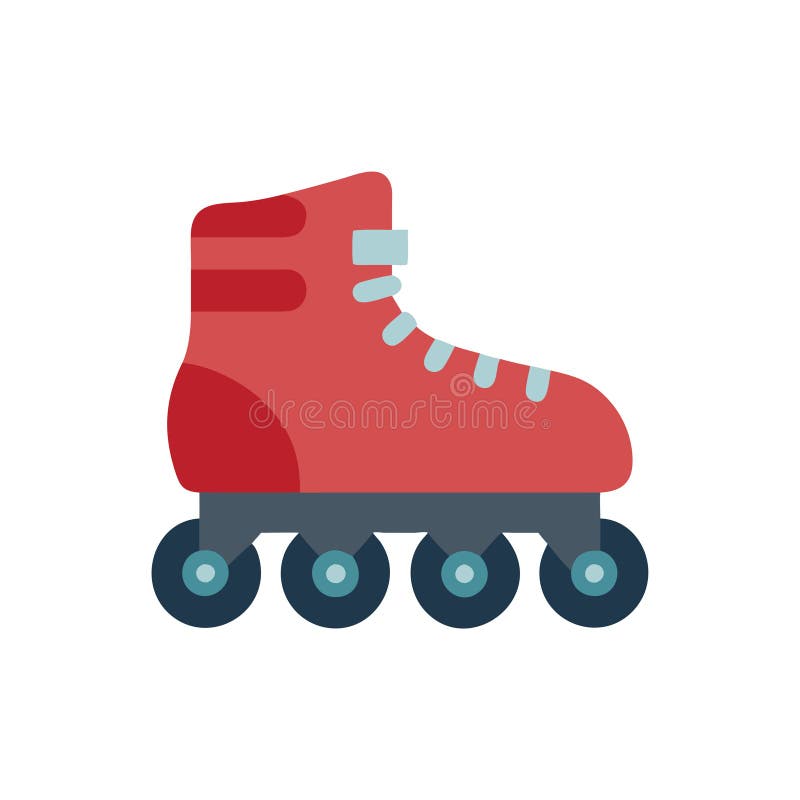 Colorful Roller Skates Icon for Fun Stock Illustration - Illustration ...