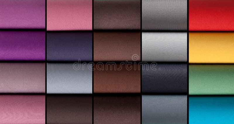 Colorful Rolls of Lycra, Nylon, Microfiber Stock Photo - Image of ...