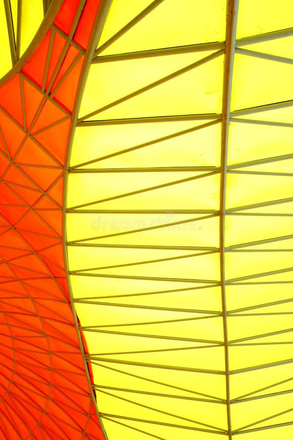 Colorful of Roof in Modern Building Stock Image - Image of decor, lines ...