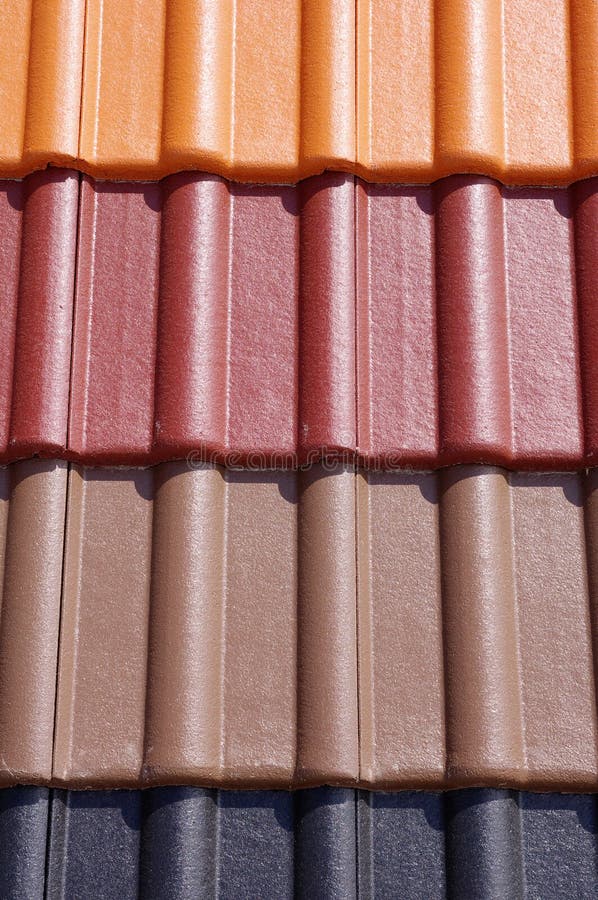 Colorful roof tiles stock image. Image of design, home - 40551021
