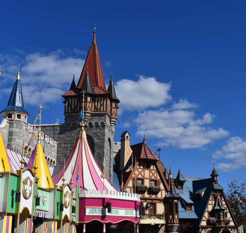 Colorful Roof Tops Nice Sky Stock Image - Image of landscape, growth ...