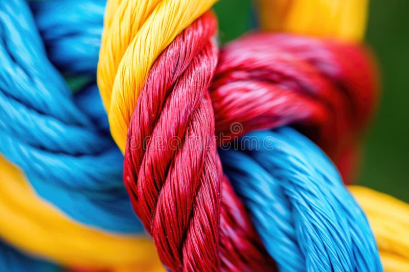 Colorful Rope Close Up stock illustration. Illustration of ornate ...