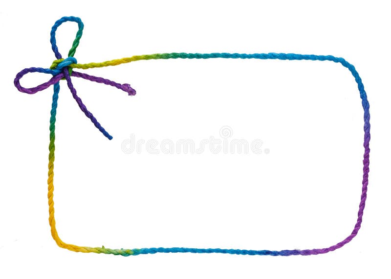 Colorful rope frame stock image. Image of frame, string - 89812567