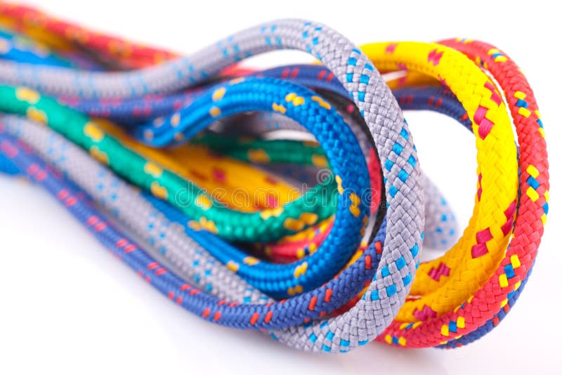Colorful rope loops stock image. Image of protection - 24222089