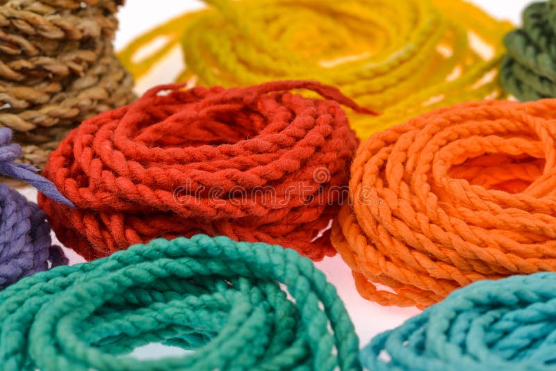 Colorful Rope Made from Mulberry Paper Stock Image - Image of line ...