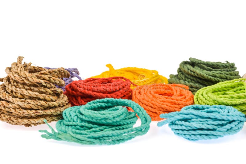 Colorful Rope Made from Mulberry Paper Stock Image - Image of crafts ...