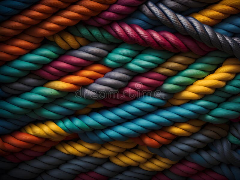 Colorful Rope Texture. Abstract Background Stock Illustration ...