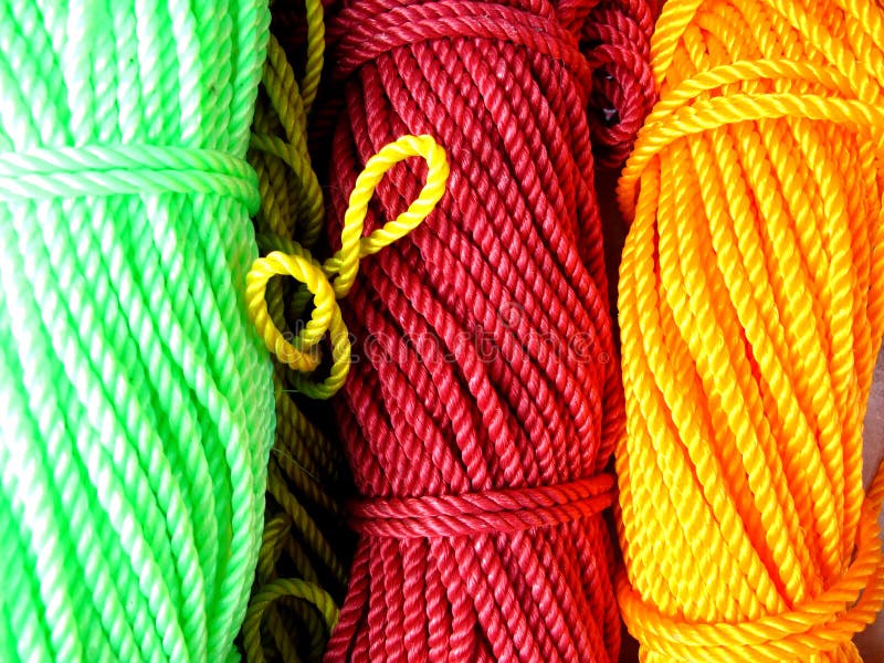 Colorful Ropes stock image. Image of yellow, closeup - 14778947