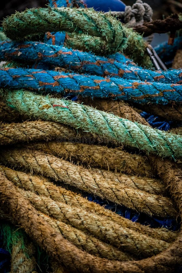 Colorful ropes stock image. Image of harbour, fisherboat - 61976153