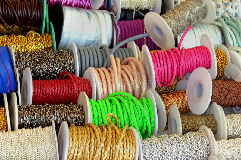 Colorful plastic ropes stock image. Image of background - 19417467