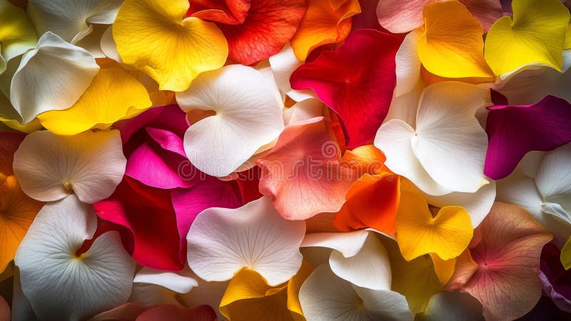 Colorful Rose Petals Texture Background Stock Illustration ...