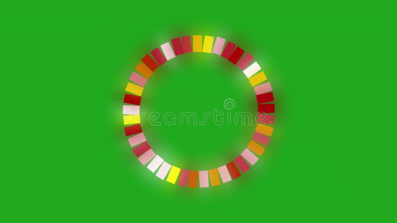 Colorful Rotating Wheel on Green Screen Backdrop Stock Footage - Video ...