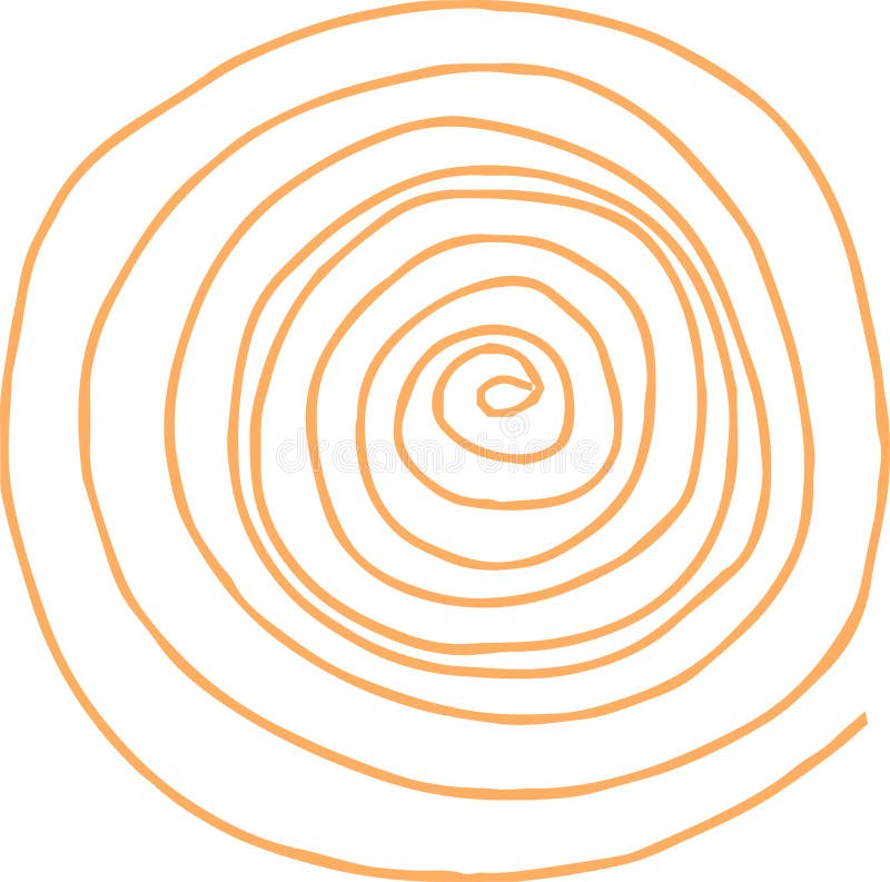 Colorful Rough Sketch of Spiral Pattern Stock Vector - Illustration of ...