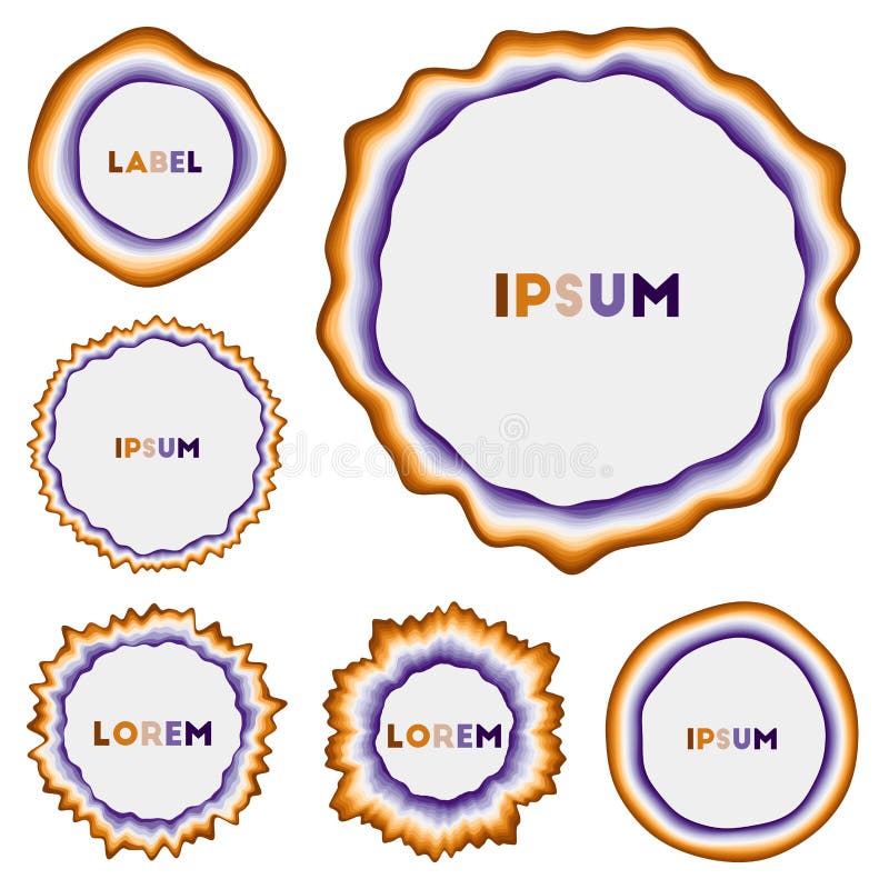 Colorful Round Abstract Shapes. Stock Vector - Illustration of graphic ...