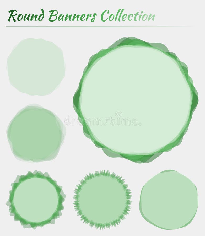 Colorful round banner. stock vector. Illustration of graph - 189621454