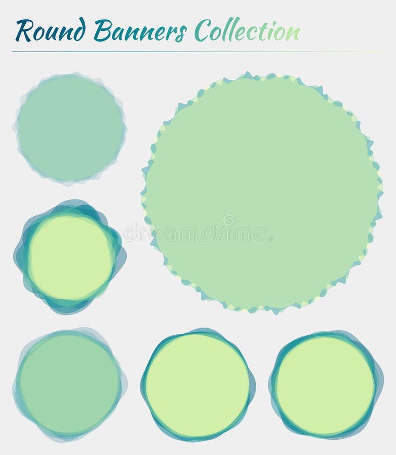 Colorful round banner. stock vector. Illustration of bubble - 190445876