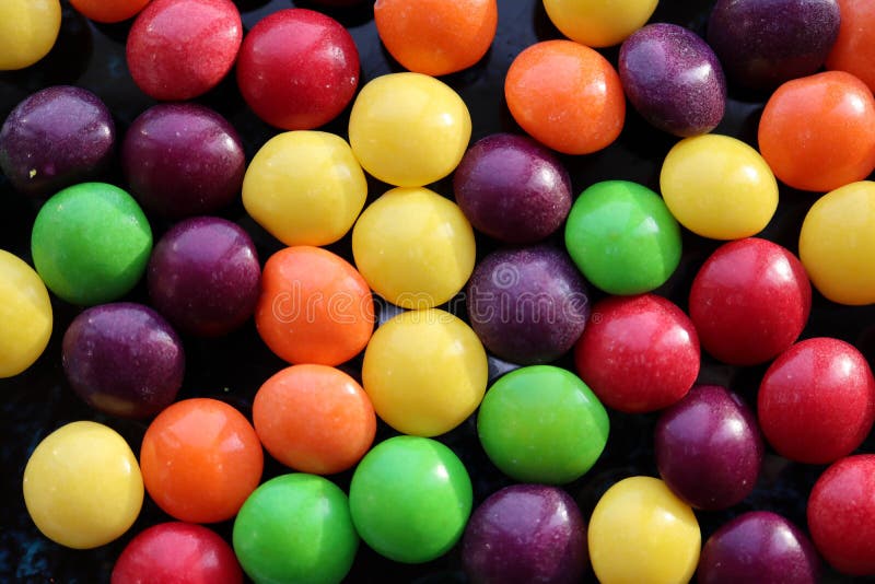 Colorful Round Candy Close Up Background Wallpaper Stock Image - Image ...