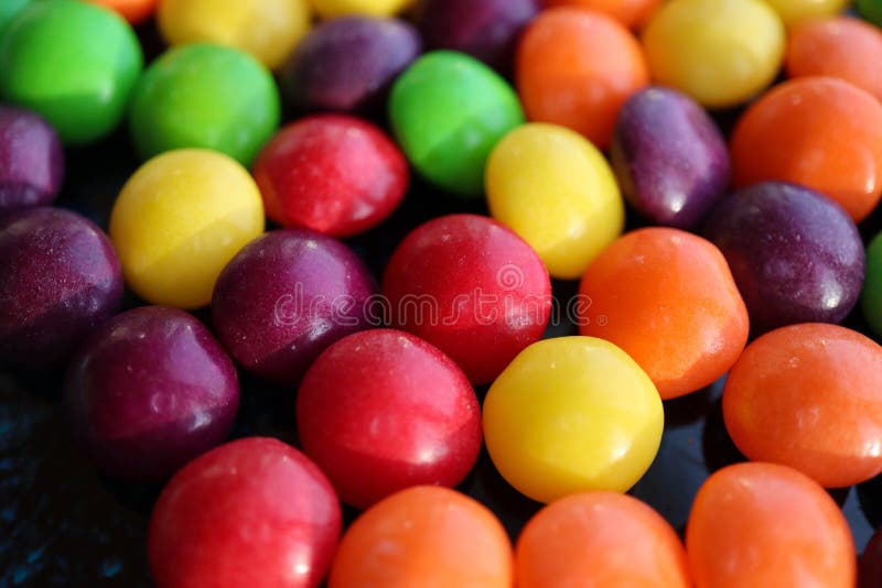 Colorful Round Candy Close Up Background Wallpaper Stock Photo - Image ...