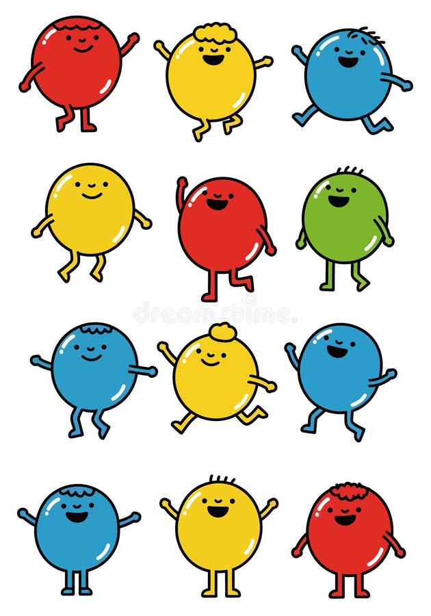 Bubble people clipart stock vector. Illustration of movement - 370976547