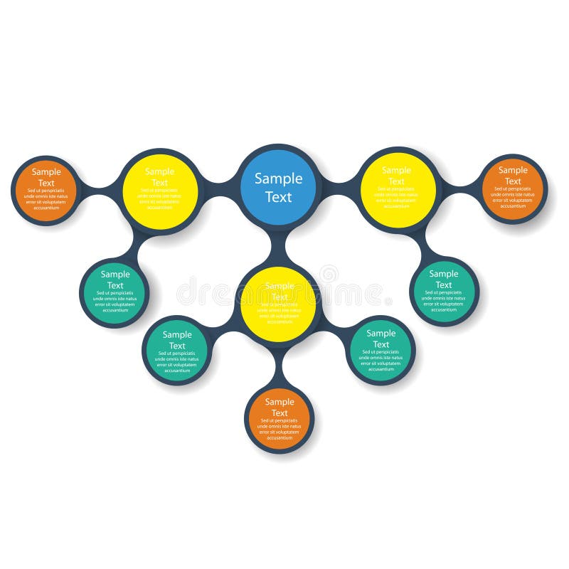 Colorful Round Diagram Infographics Stock Vector - Illustration of ...