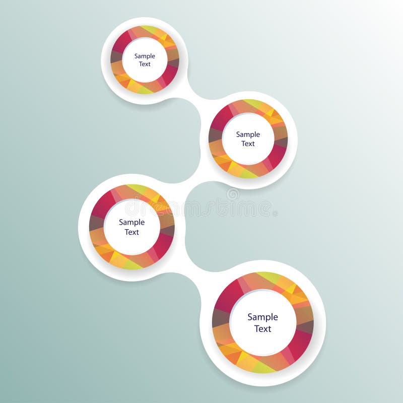 Colorful Round Diagram Infographics Stock Vector - Illustration of ...