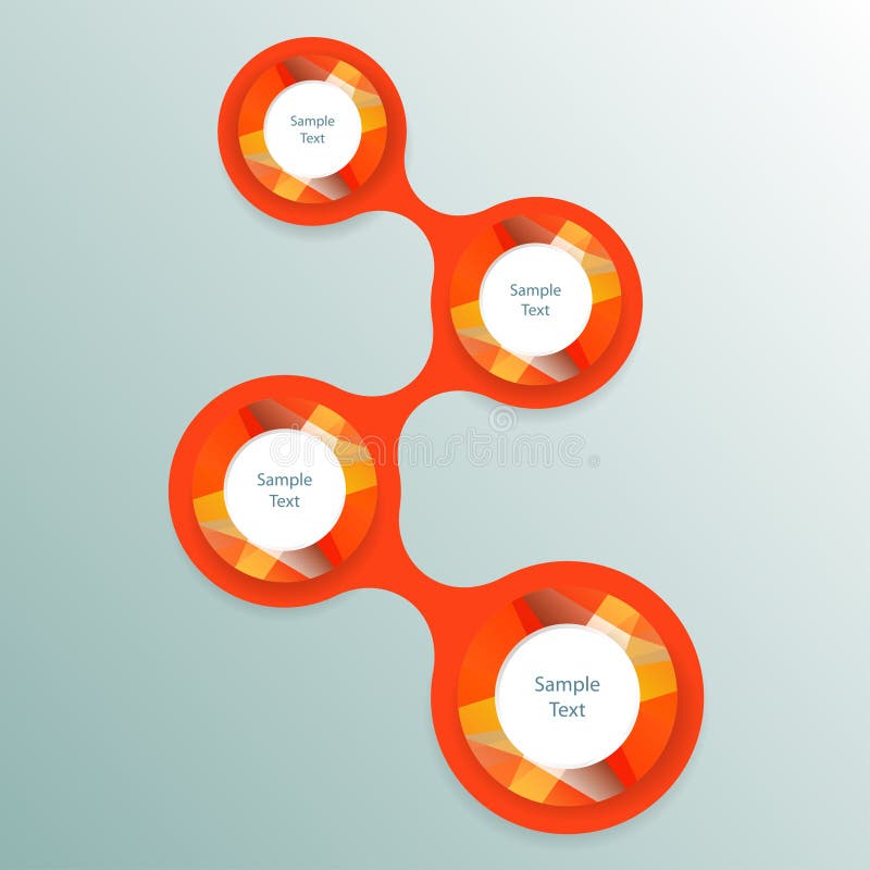 Colorful Round Diagram Infographics Stock Vector - Illustration of flow ...