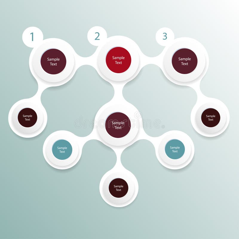 Colorful Round Diagram Infographics Stock Vector - Illustration of ...