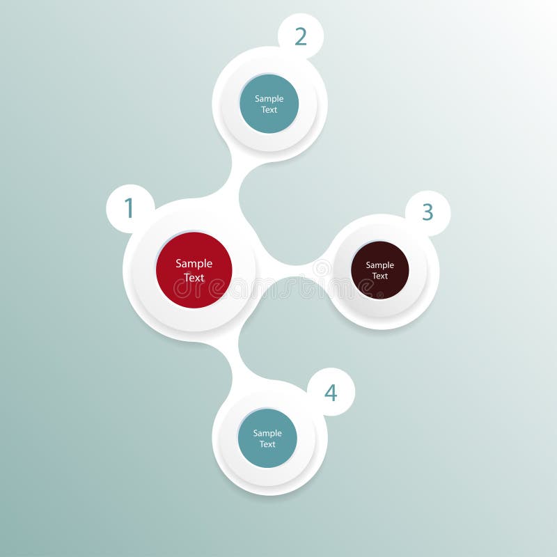 Colorful Round Diagram Infographics Stock Vector - Illustration of ...