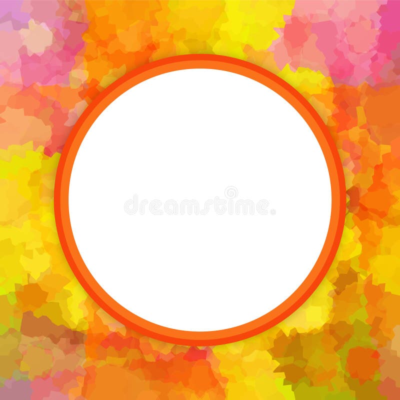 Colorful round frame stock illustration. Illustration of artistic ...