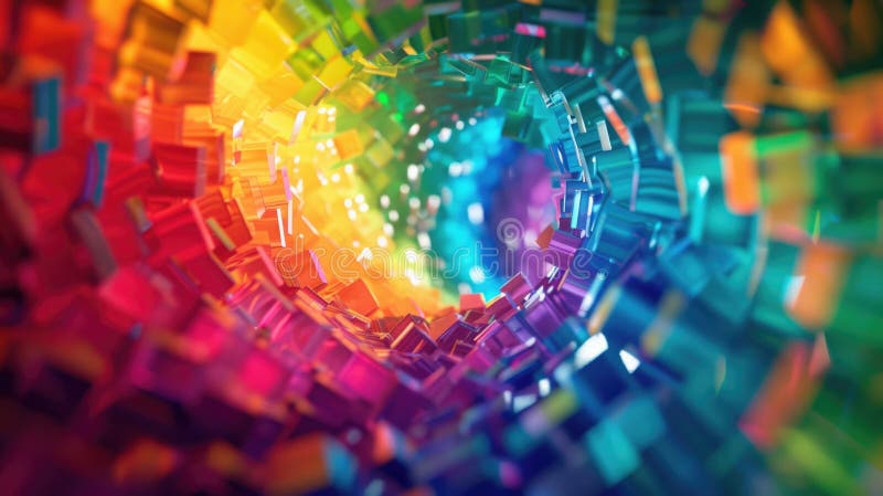 A Colorful Round Object with a Blurry Background, Suitable for Use in ...