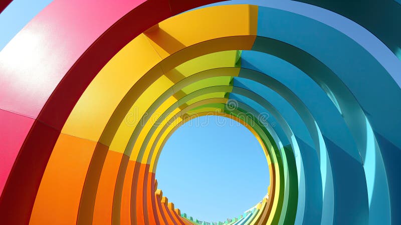 Colorful Round Portal stock image. Image of sparkle - 304961489