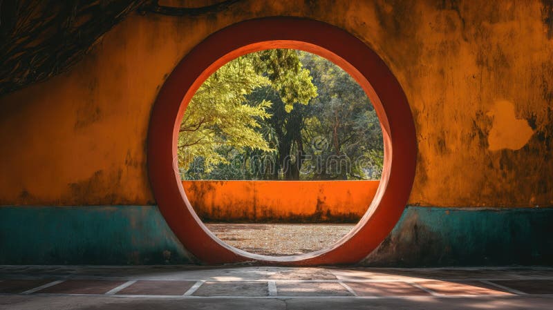 Colorful Round Portal stock photo. Image of space, night - 304982796