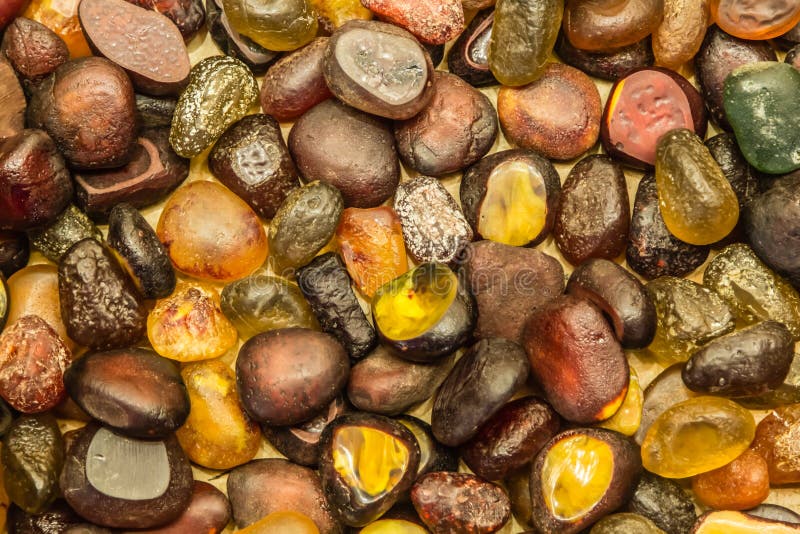 Colorful Round Shape Stones Closeup Background Top View Stock Photo ...