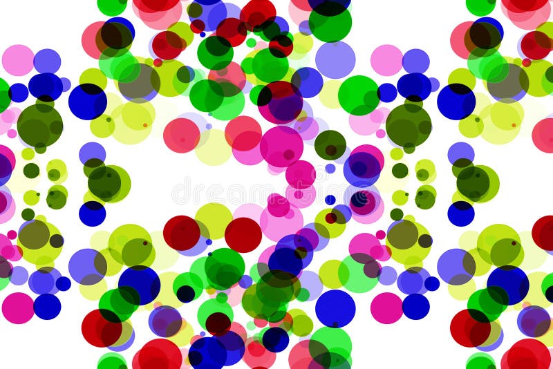 Colorful Round Shape on White Background Stock Illustration ...