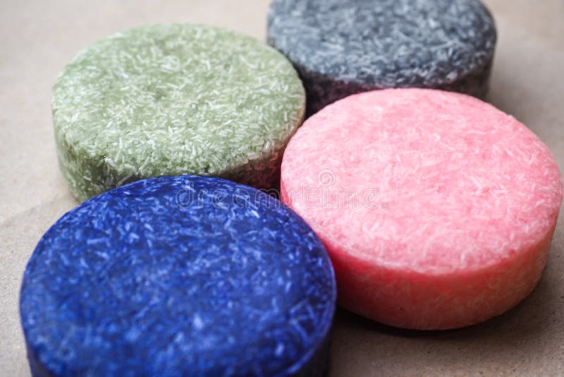 Colorful Round Solid Shampoo Bars, Zero Waste Stock Image - Image of ...
