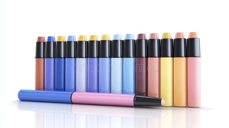 Diverse Calligraphy Marker Set Colorful Round and Square Markers Ideal ...