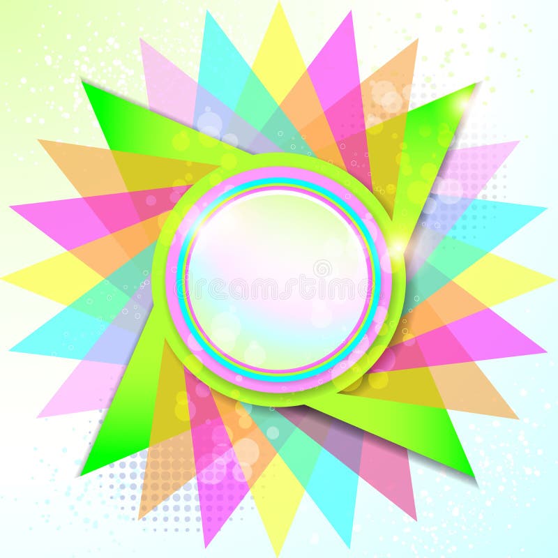Colorful Rounded Empty Background Stock Vector - Illustration of ...