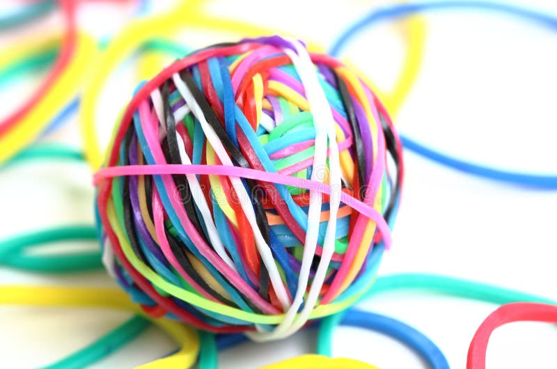 Colorful rubber band ball stock image. Image of colorful - 70115191