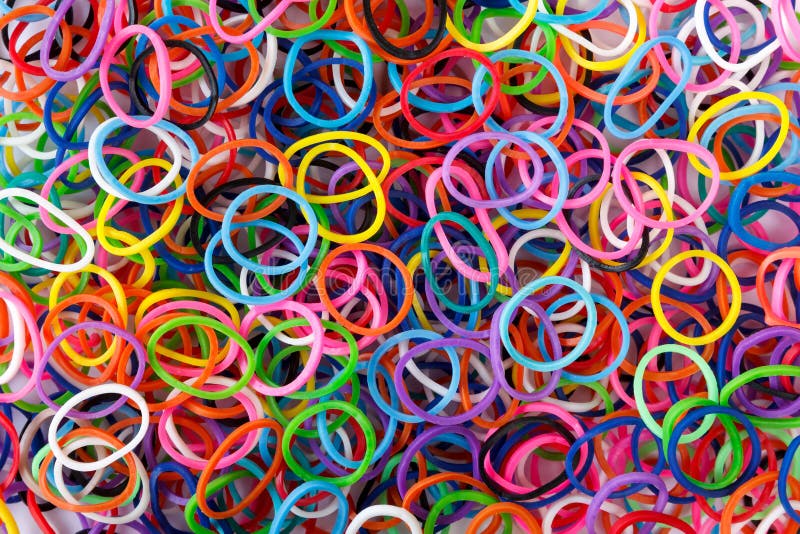 Colorful rubber bands stock photo. Image of colored, bright - 87525140