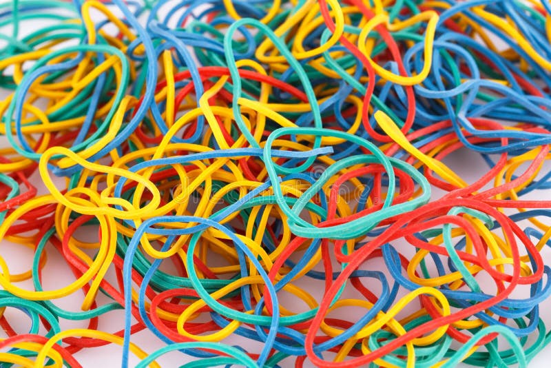 Colorful rubber bands stock photo. Image of stretchy - 82751318