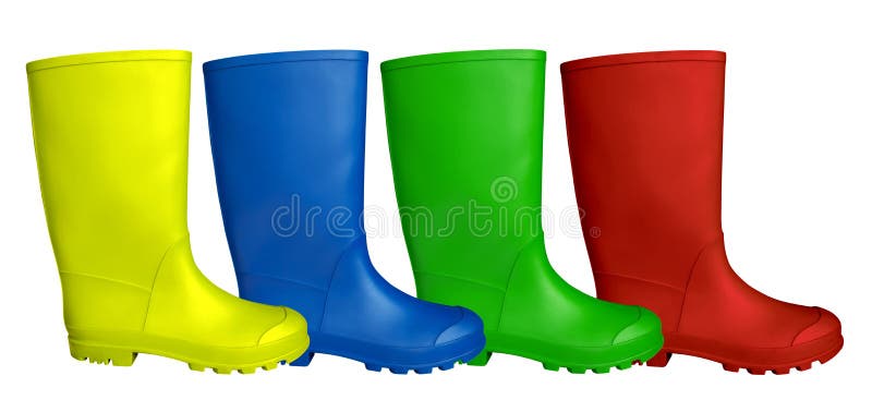 Colorful Rubber Boots stock photo. Image of green, gardening - 54080832