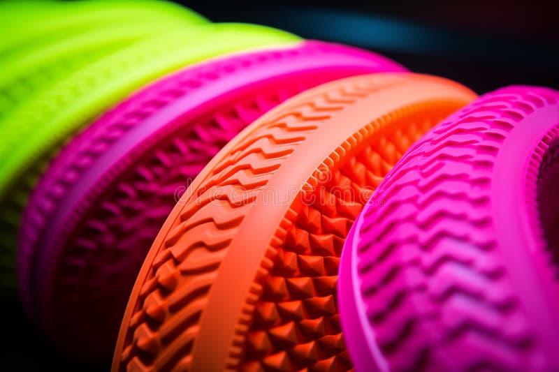 Colorful Rubber Samples with Patterns. Generative AI Stock Image ...