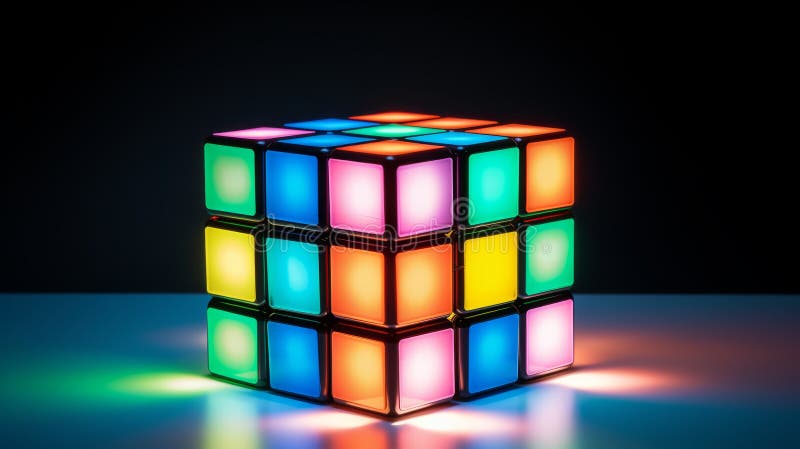 Colorful Rubik S Cube with Lights: Cross Processing, Bold Color Combinations, and Precisionism ...