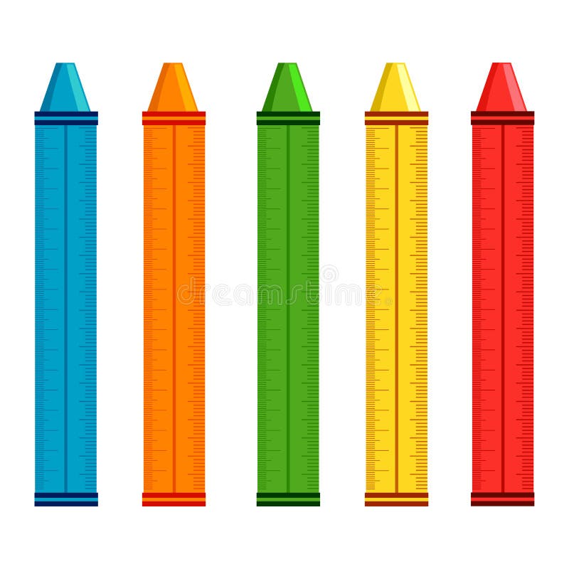 Colorful Ruler as a Pencil stock vector. Illustration of graphics ...