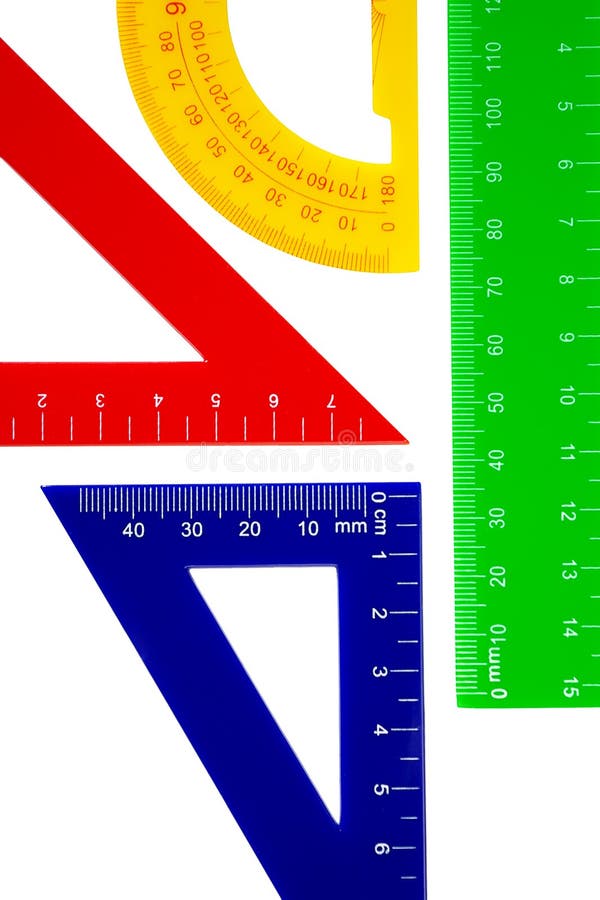 Colorful Rulers stock image. Image of objects, design - 10559073